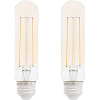 Amazon Basics 40 Watt Equivalent, Amber, Dimmable, 15,000 Hour Lifetime ...