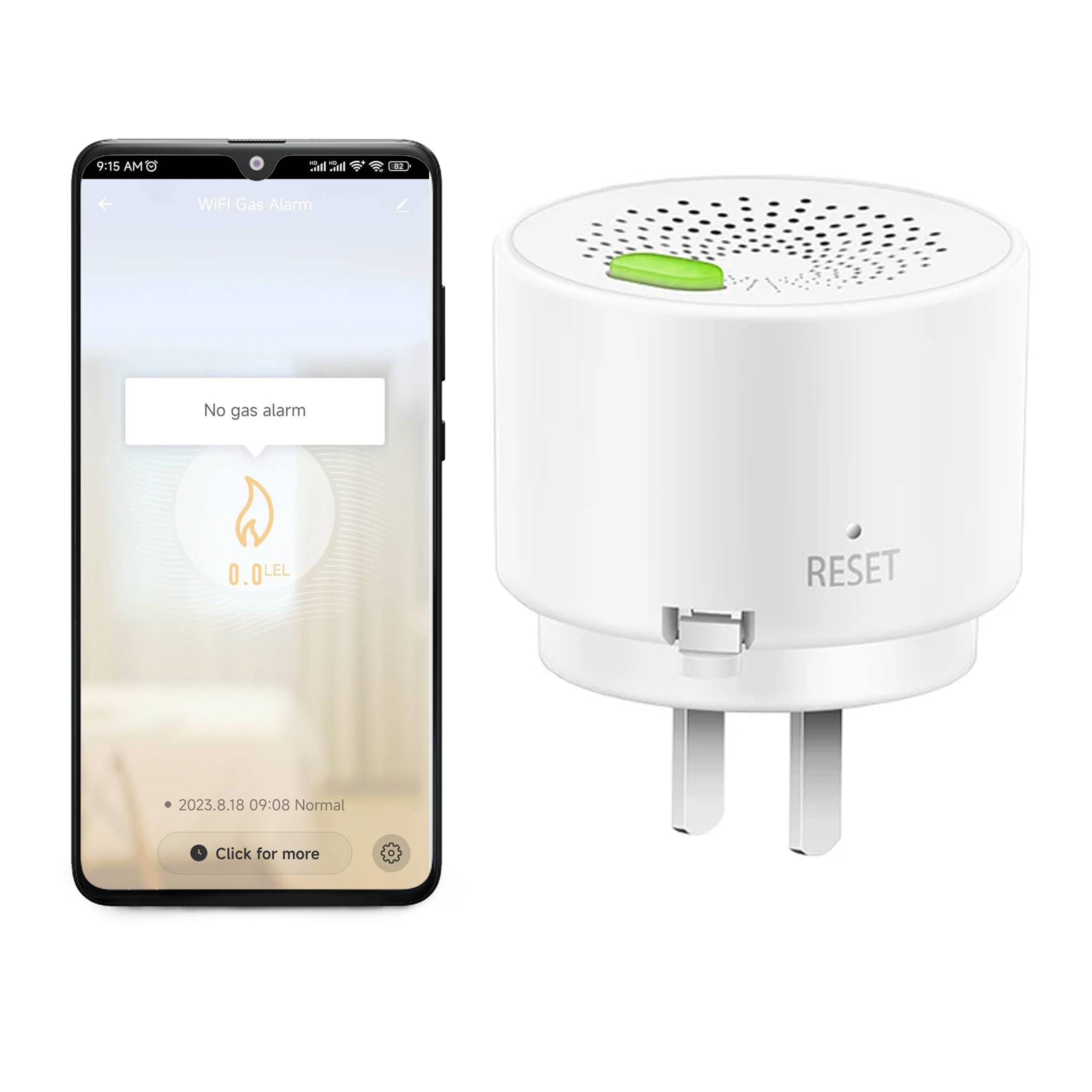 Mua Wireless Natural Gas Alarm - Plug in Explosive Gas Detector combo ...