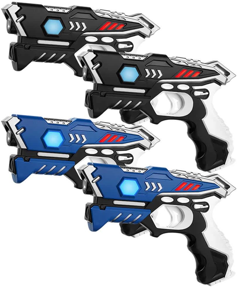 KidsFun Laser Tag Game: 4 Laser Guns for Kids - Laser Ops Shooting Game ...