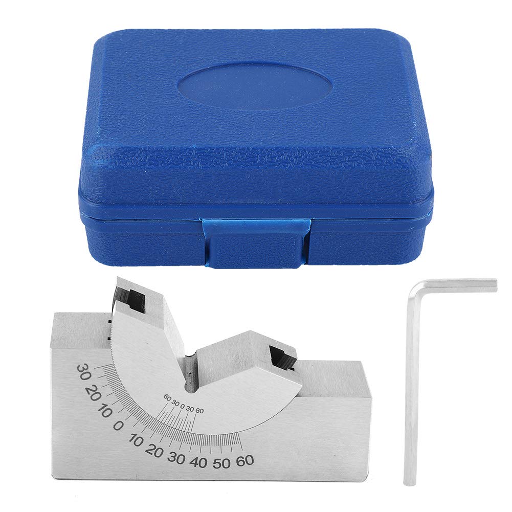 Adjustable Angle V Block 3 * 1 * 1.4inch High Precision 0-60° Milling ...