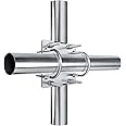 Amazon.com: Antenna Mast Clamp Cross-Over Bracket Kit with U Bolts for ...