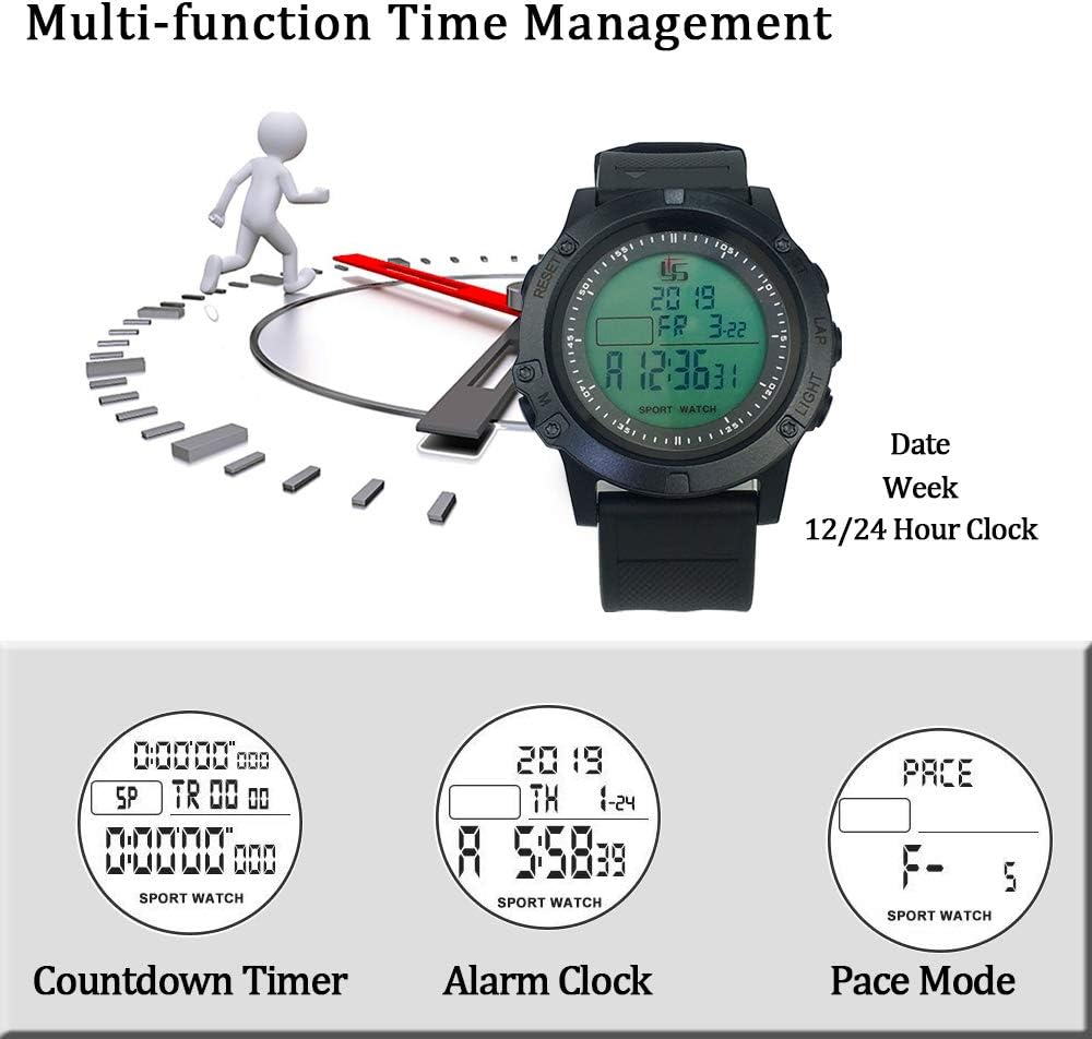 PULIVIA Digital Referee Watch Soccer Football Game Timer 100 Lap Split ...