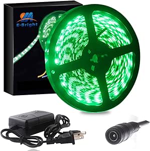 Amazon.com: EverBright Green Led Strip Lights,16.4ft / 5M 300 LED 5050 SMD Waterproof Flexible ...