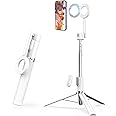 Amazon.com: vimitty Magnetic Selfie Stick Tripod with Remote,54" Phone Tripod Compatible with ...