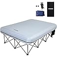 Amazon.com: FUNDANGO Camping Cot for Adults 2 Person w/Inflatable Air Mattress, Portable Folding ...