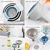 BLIGKO Kitchen Funnels, 4 in 1 Small/Medium/Large Funnel Set, Food ...
