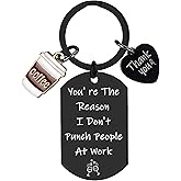 Colleagues Coworkers Employees Gifts Funny Keychain for Women Men Thank ...