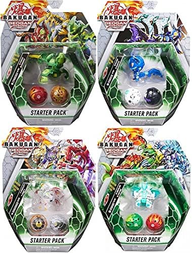 Bakugan Starter Pack 3-Pack, Sharktar Ultra, Geogan Rising Collectible ...