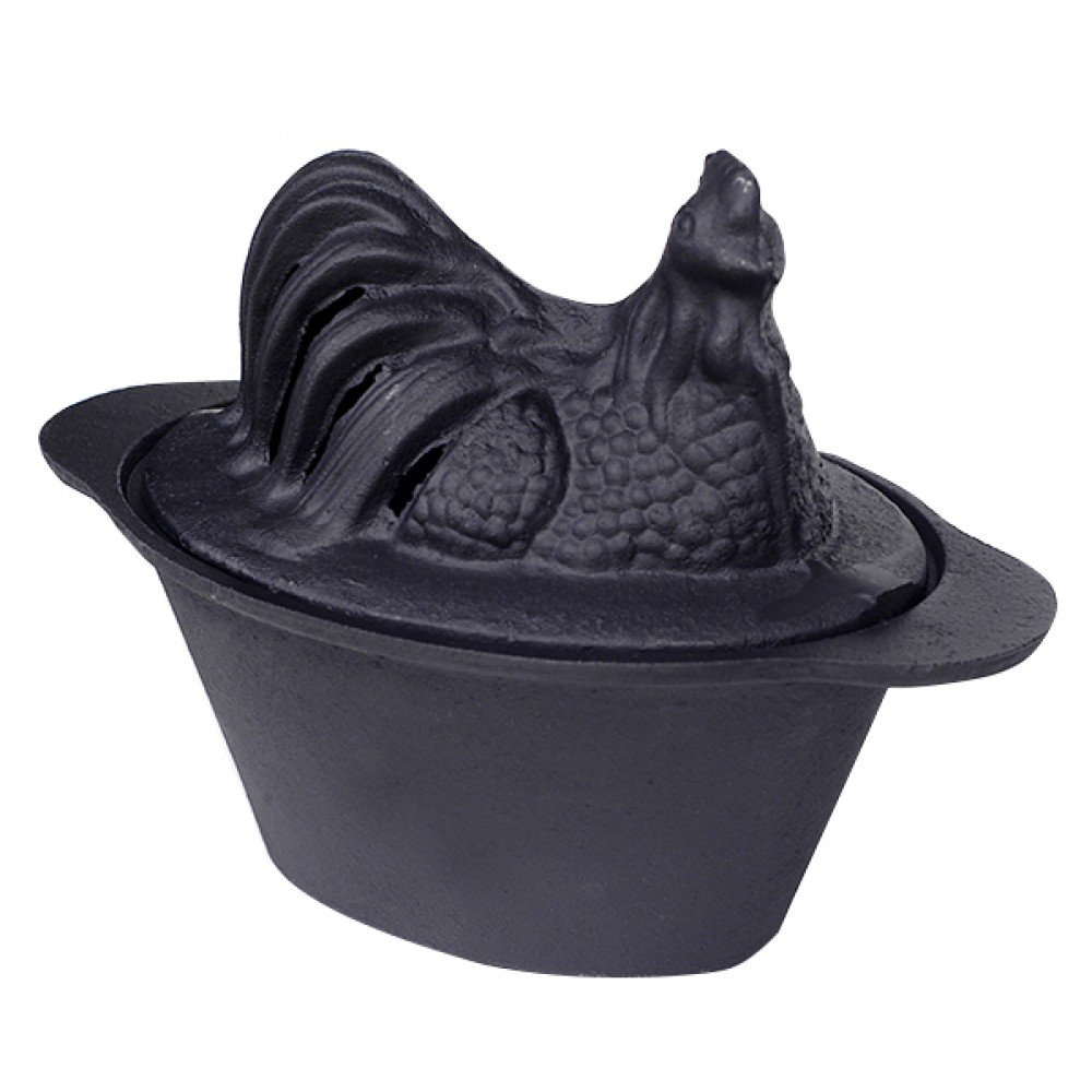 US Stove Kettle Chicken Steamer, For Use with Hot Stove, Cast Iron ...