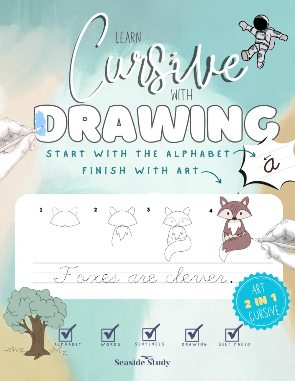 Mua Learn Cursive with Drawing: Alphabet and Word Tracing Practice for ...