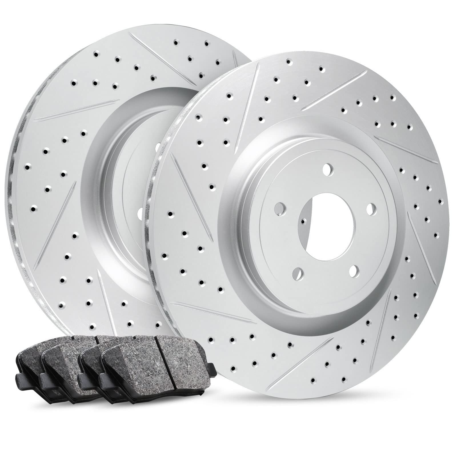 R1 Concepts Rear Brakes and Rotors| Hardware Included| Rear Ceramic ...