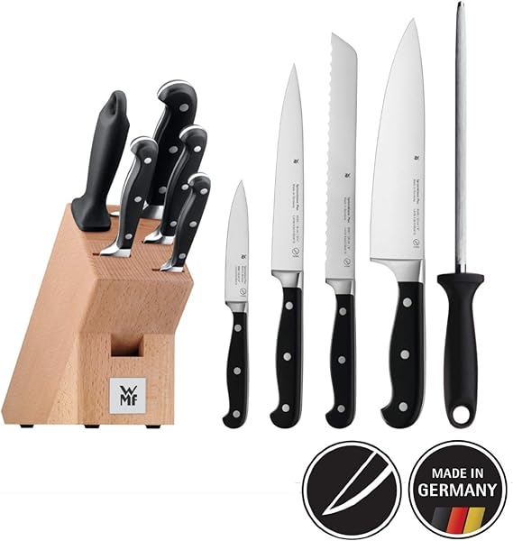WMF Knife Block 6-Piece Spitzenklasse Plus Performance Cut Double ...