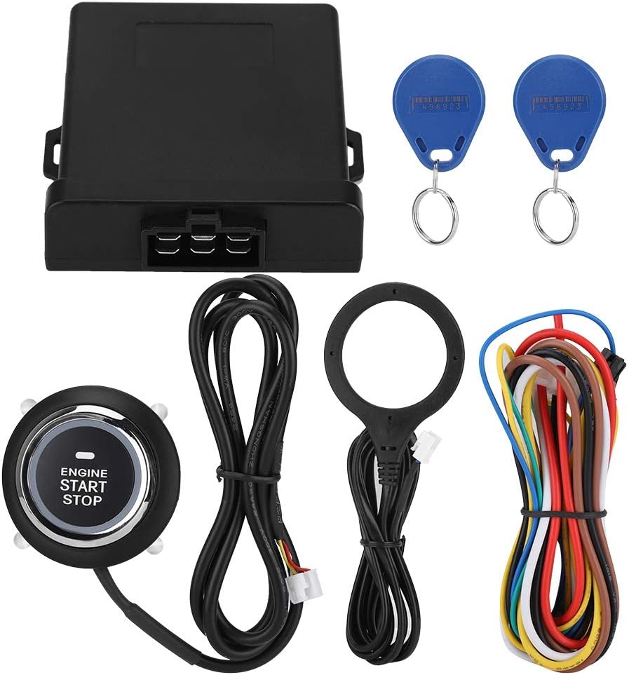 Amazon.com: Car Engine Smart Start Button, 3-5CM Push Start Stop ...