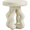 Amazon.com: Maddie Cream Textured Side Table : Home & Kitchen