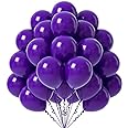 Amazon.com: FOTIOMRG Dark Purple Balloons 12 inch, 50 Pack Deep Purple ...
