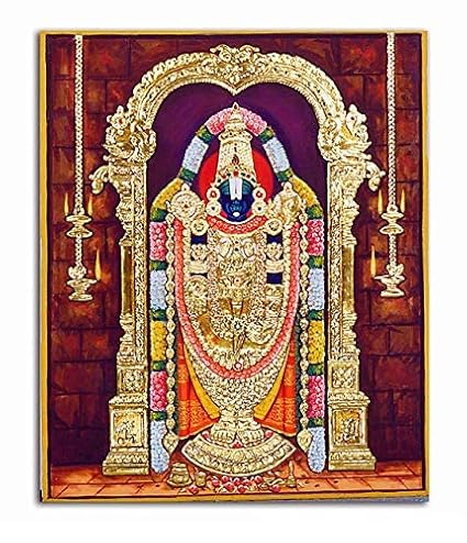 Buy Tirupathi Balaji Wall Sticker Lord Balaji Non-Tearable Poster for ...