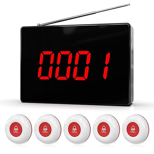 CallToU Wireless Calling System Caregiver Pager Call Button System with ...