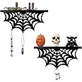 Amazon.com: takor 2 Sets Gothic Spider Web Shelves, Wall Mounted Goth ...