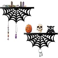 Amazon.com: takor 2 Sets Gothic Spider Web Shelves, Wall Mounted Goth ...