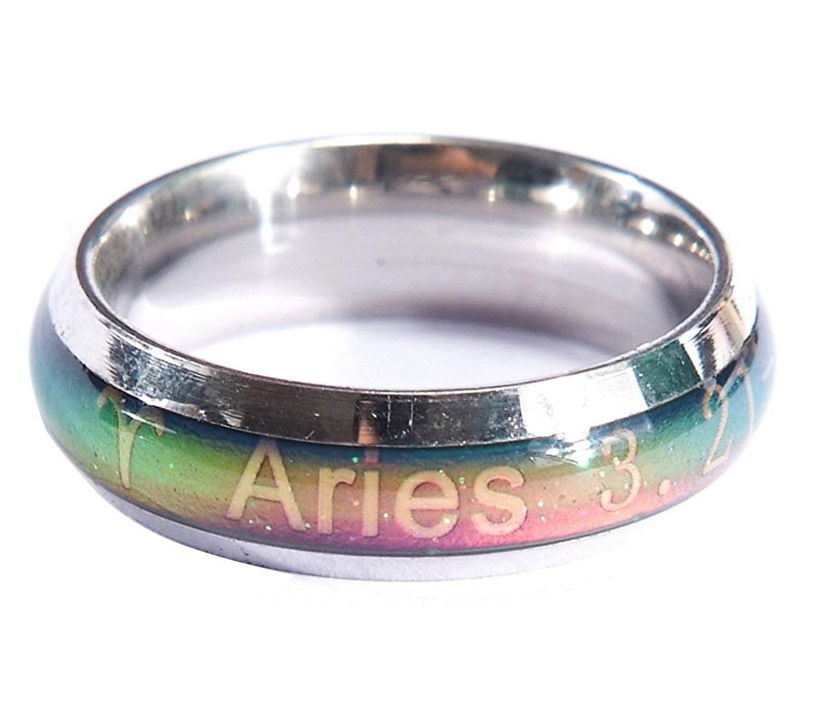 ACCHEN Mood Ring 12 constellation Changing Color Emotion Feeling Finger ...