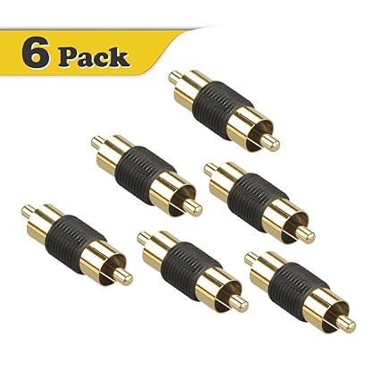 VCE 6 Stück Cinch Adapter Chinch Stecker auf: Amazon.de: Elektronik