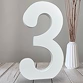 Amazon.com: AOCEAN 4 Inch White Wood Numbers Unfinished Wood Numbers ...
