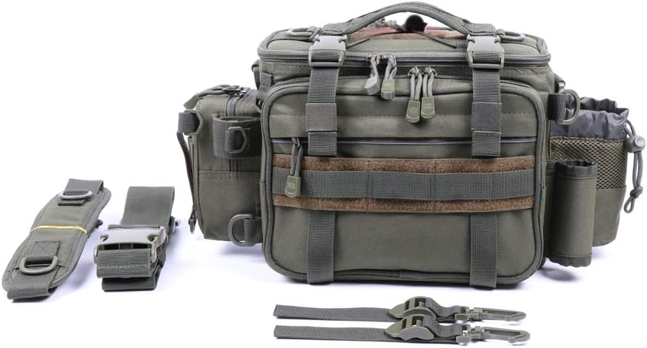 Amazon.com : Amitfo Fishing Bag Fishing Tackle Bag with Rod Holder ...