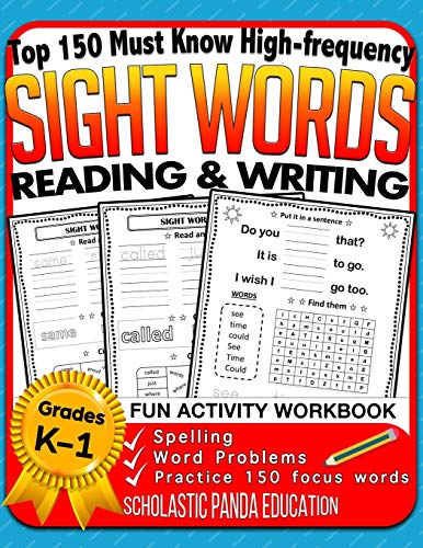 Sight Words Top 150 Must Know High-frequency Kindergarten & 1st Grade ...