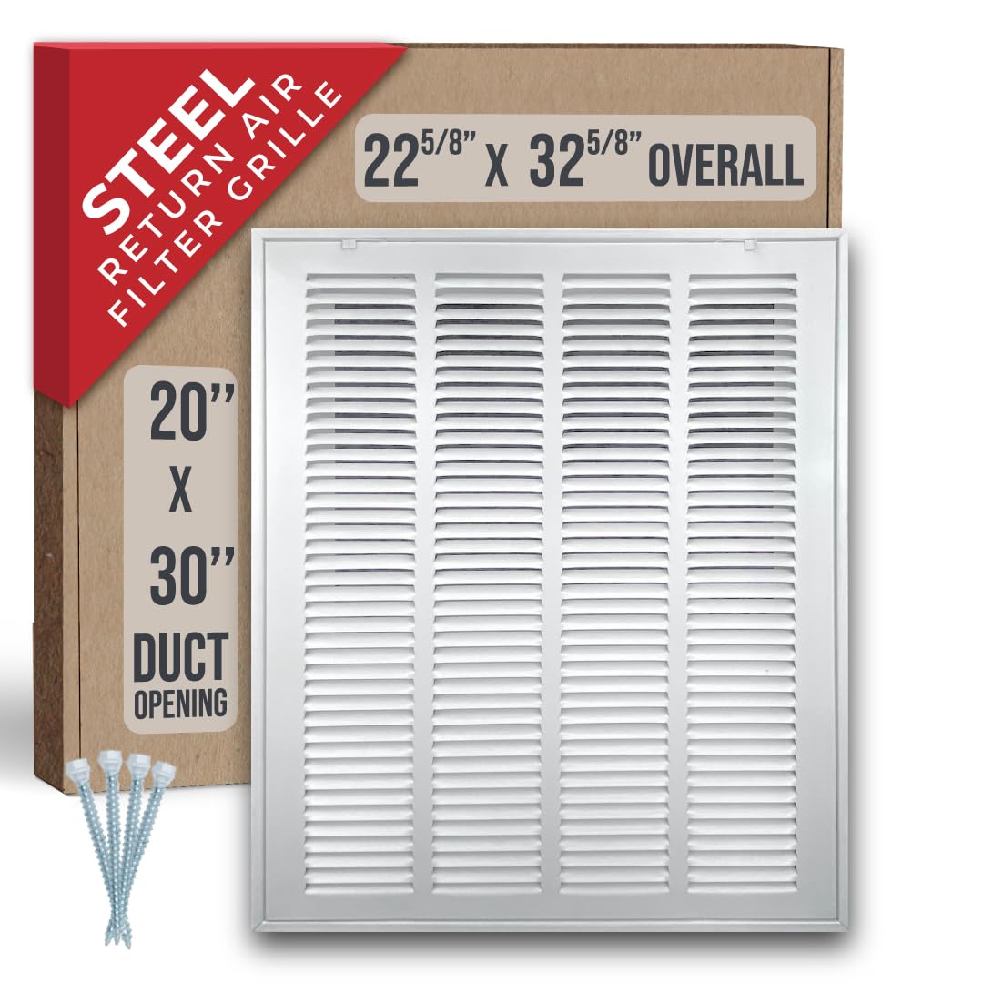 Fits 20x30 Duct Opening | Steel Return Air Filter Grille by Handua ...