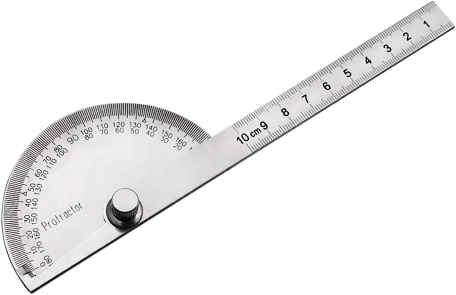 POHOVE Stainless Steel Angle Protractor 0-180 Degree Adjustable ...