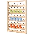 48 Spool Wooden Thread Holder Thread Organizer with Hanging Hooks for ...