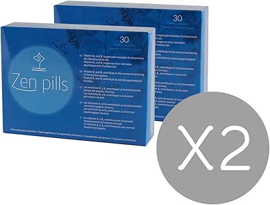 2 Zen Pills: Cápsulas relajantes para controlar la ansiedad: Amazon.es ...
