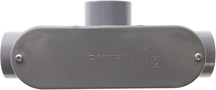 Cantex 5133567 Non-Metallic PVC Type-T Conduit Access Body, 1-1/2-Inch ...