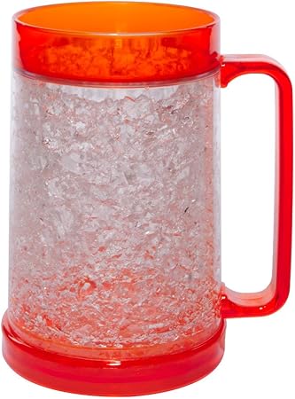 Liquid Logic Double Wall Gel Freezer Mug with Color Infused Handle, 16 ...