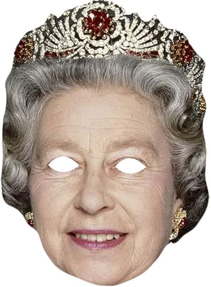 Queen Elizabeth Of England Royal Card Face Mask Fancy Dress Party ...