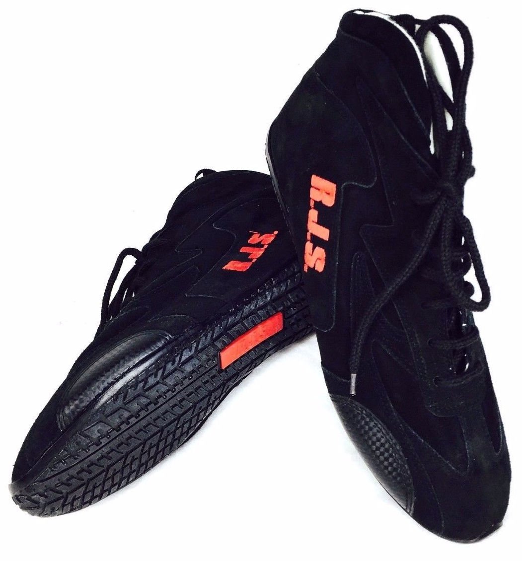 Amazon.com: RJS SFI 3.3/5 Racing Driving Shoes Black Mens Size 10 ...