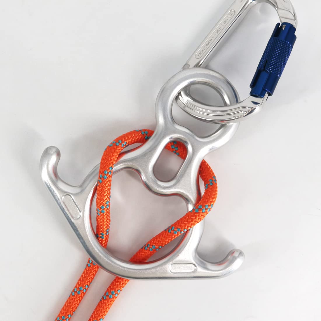 NewDoar 50KN 11000 LBF Rescue Figure,8 Descender Large Bent-Ear ...