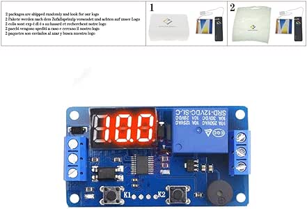 DC 12V Timer Cycle Relay Digital LED Delay Timer Relay Board Control Switch Trigger Programmable ...
