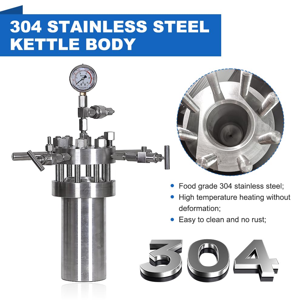 Labfeng Autoclave Reactor MAX 350Celsius Degree 22Mpa High Pressure ...