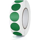 Amazon.com: Round Stickers Orange 3/4 Inch Circle Labels with Color ...