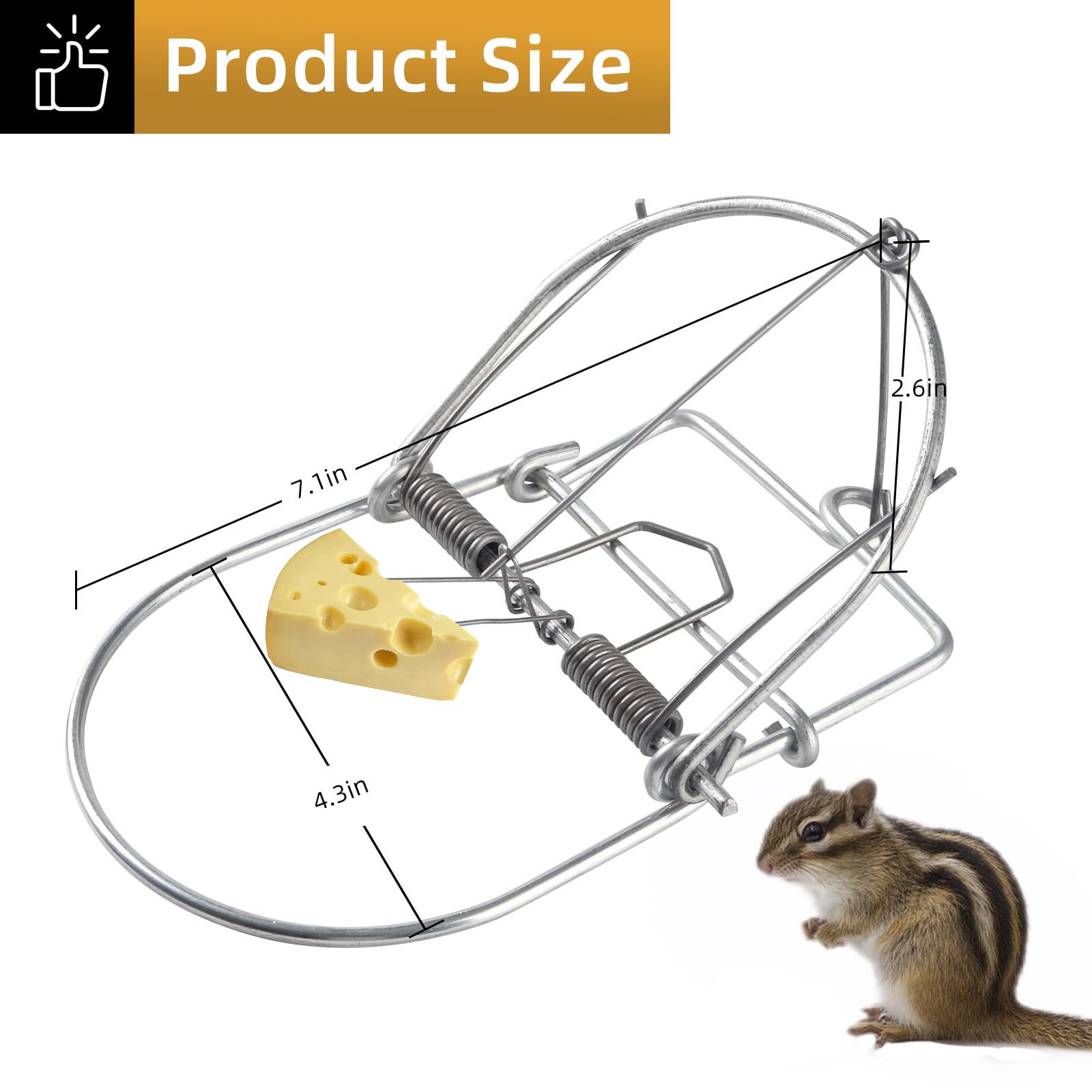 Mua 2 Pack Small Animal Traps Mouse Trap,Spring Trapt Rodent Cage,Suit ...