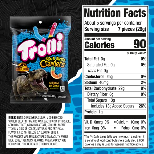 Trolli Jurassic World Dominion Variety Pack | 2 Trolli Sour Brite ...