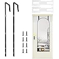 Amazon.com: OXDFK 2 PCS Over The Door Mirror Hanger, Adjustable Door ...