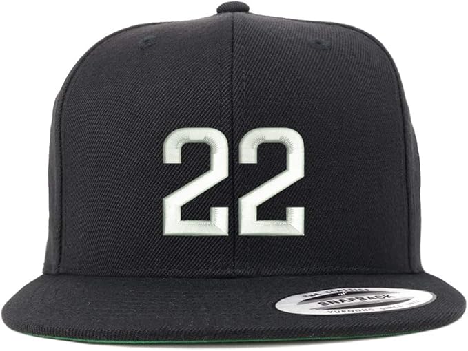 Trendy Apparel Shop Number 22 Embroidered Snapback Flatbill Baseball ...