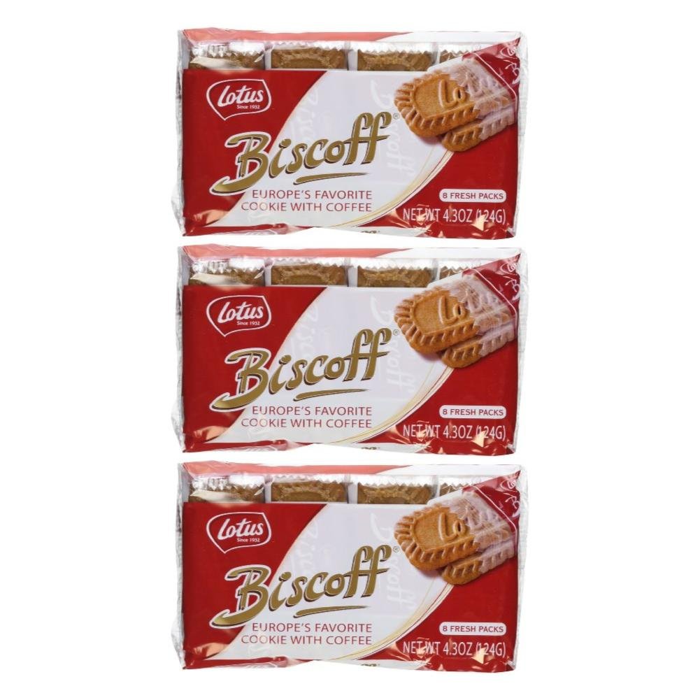 Amazon.com: Biscoff Cookies Original Singles Pack (64 Cookies / 17.6 oz ...