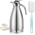 Amazon.com: 68oz Thermal Coffee Carafe Insulated Coffee Thermos Urn, Stainless Steel Coffee ...