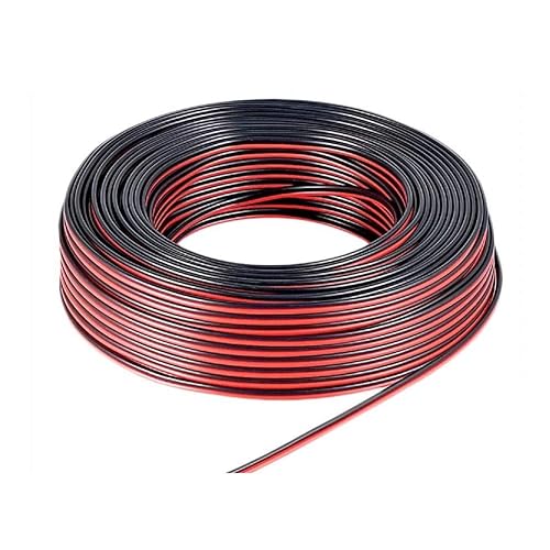 DEMASLED 18 AWG Electrical Wire 50ft (25ft Each Color) Red/Black LED ...