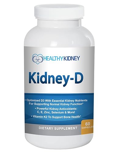 Kidney-D Kidney Supplement. Vitamin D Optimized for Kidney Support ...