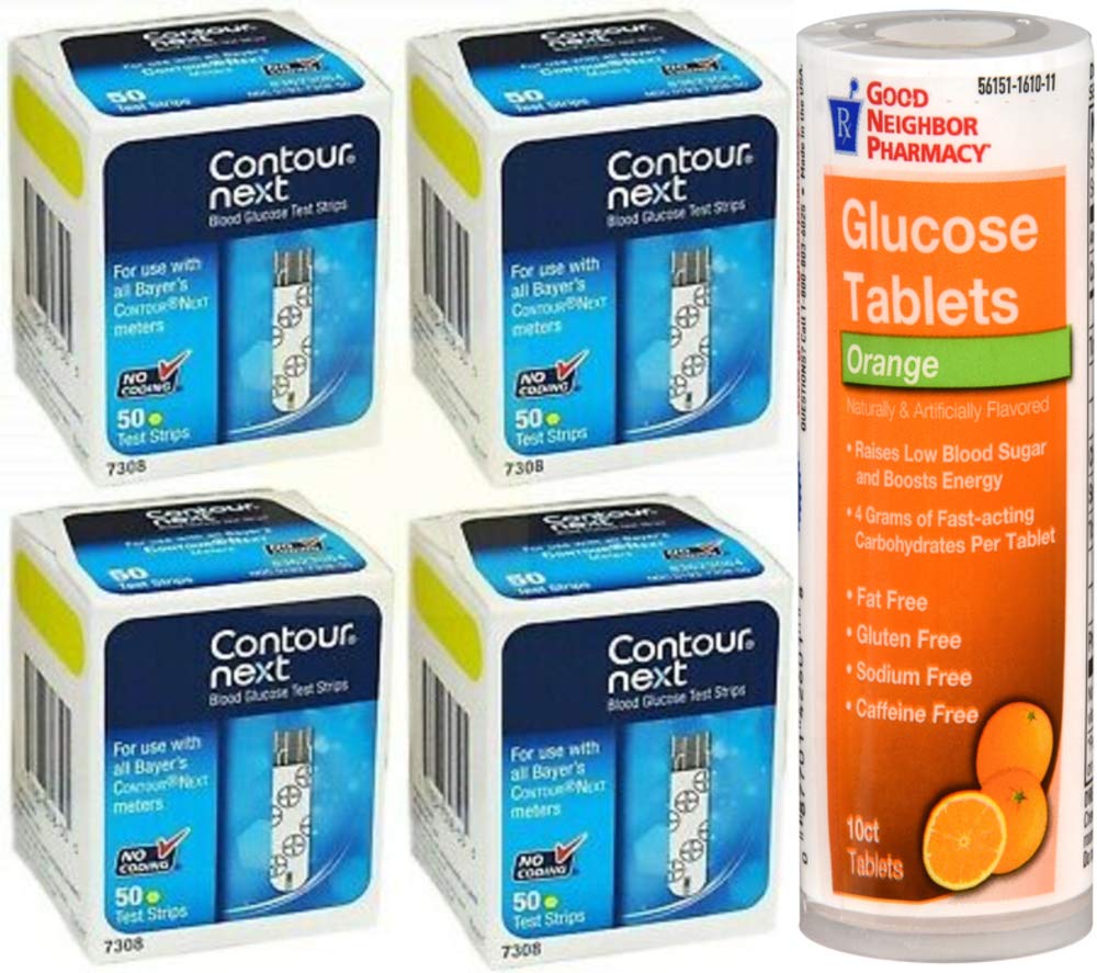 Mua Test Strips (Diabetic) 4 Boxes 200 Count 7308 with Glucose Tablets ...