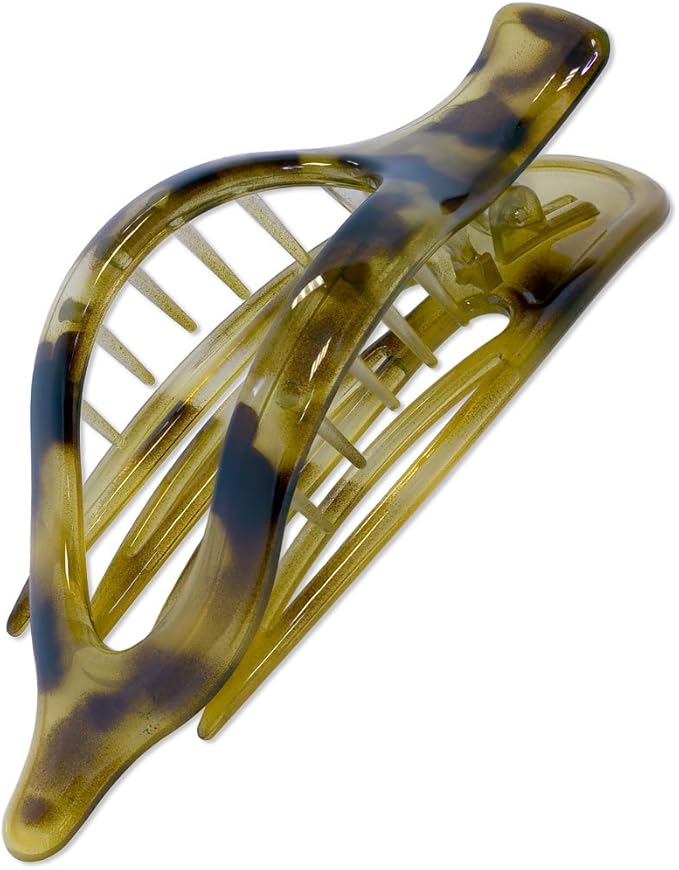 Ebuni | Wide Comb French Beak Hair Clip with Teeth - Light ...